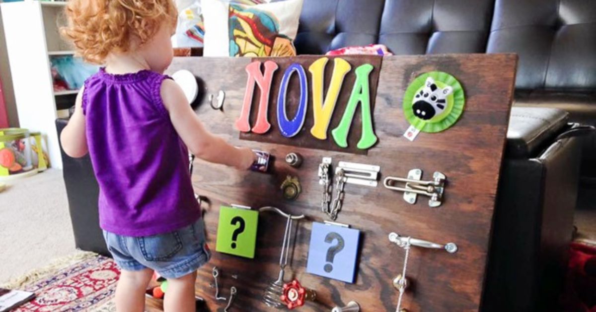 How to Make a Toddler Busy Board that Really Entertains