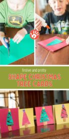 Shape Christmas Tree Cards - Hands On As We Grow®