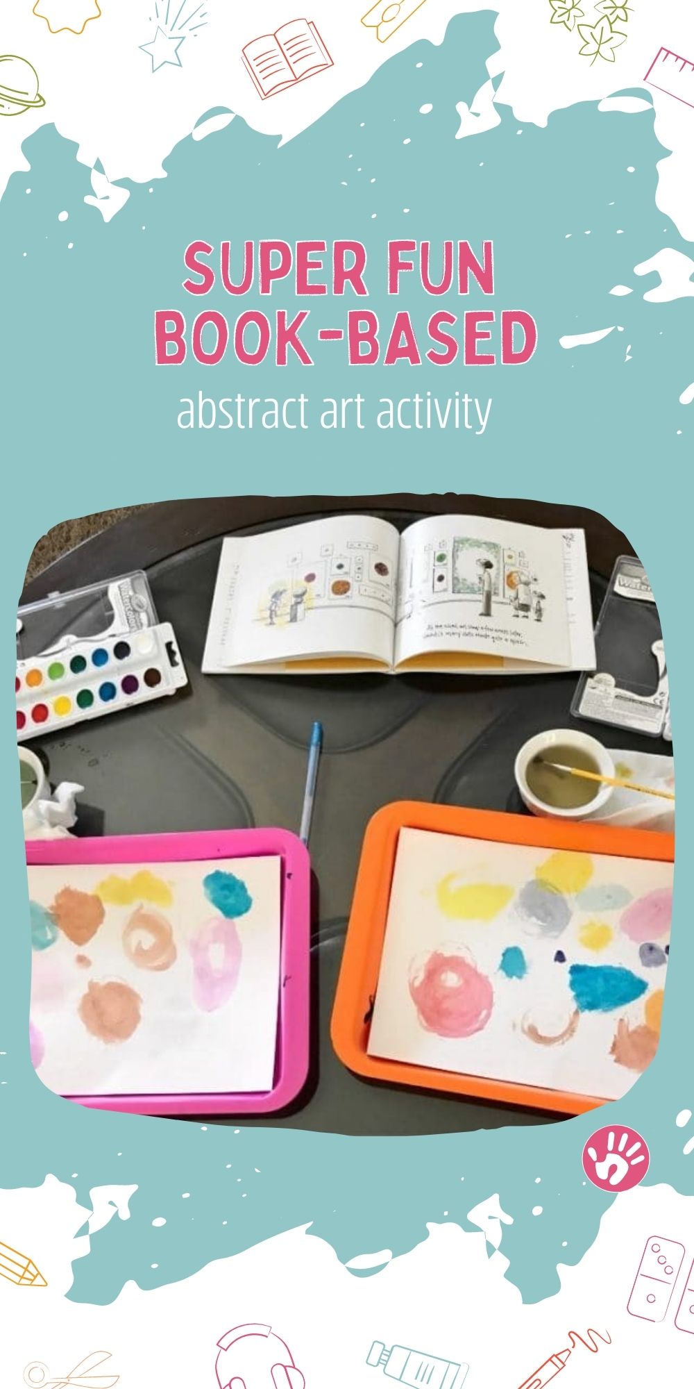 Easy & Creative Book Based Abstract Art Activity for Kids