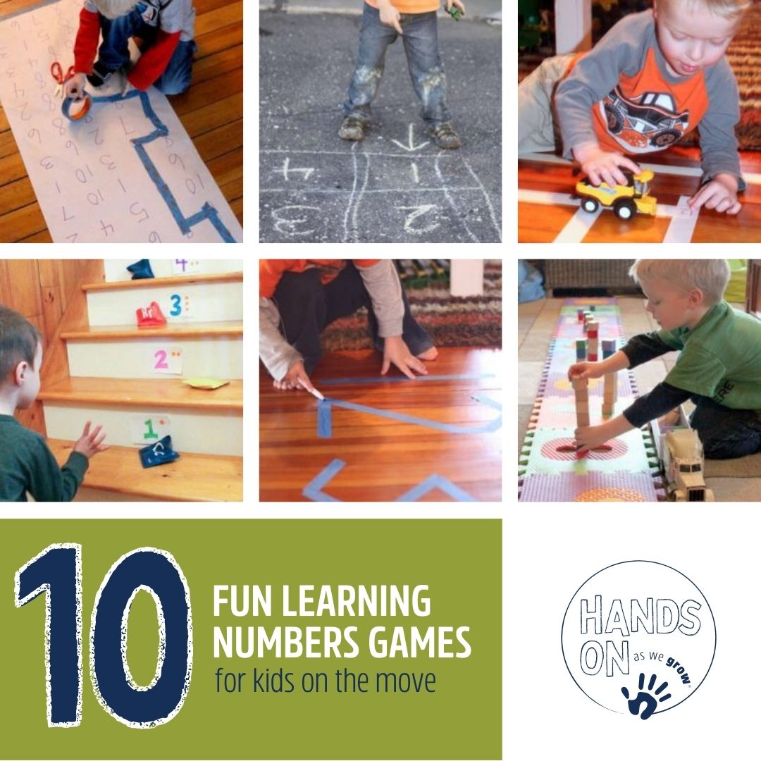 10 Fun Learning Numbers Games for Kids on the Move - HOAWG