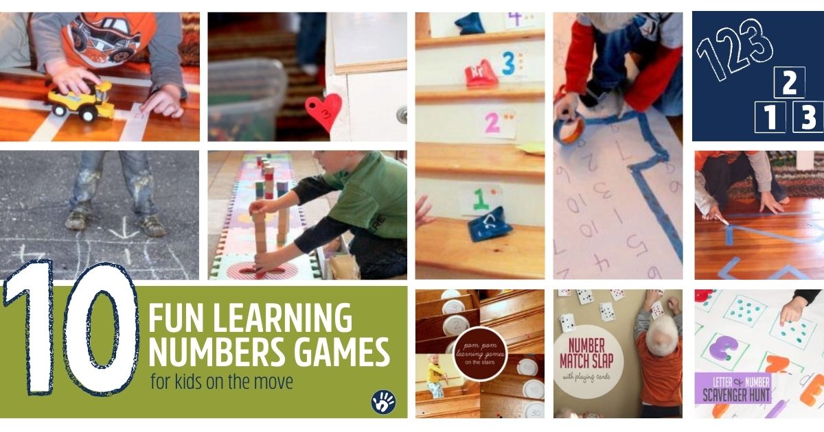 10 Fun Learning Numbers Games for Kids on the Move - HOAWG