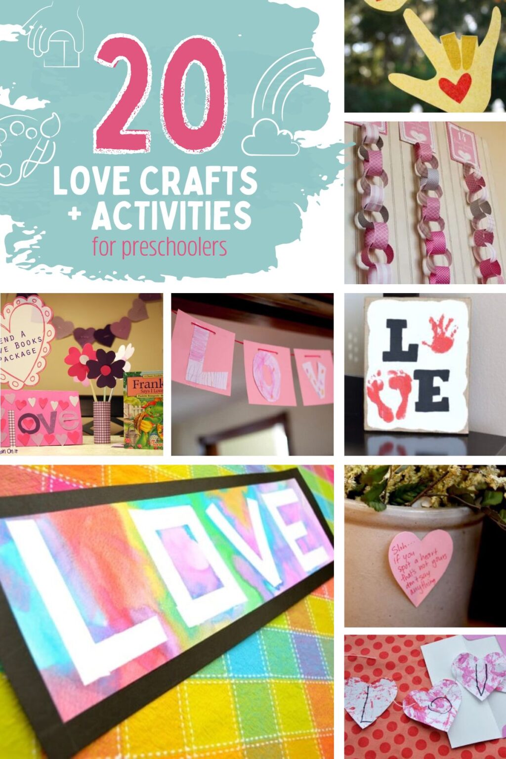 20 LOVE Activities & Crafts for Preschoolers to Make with Love