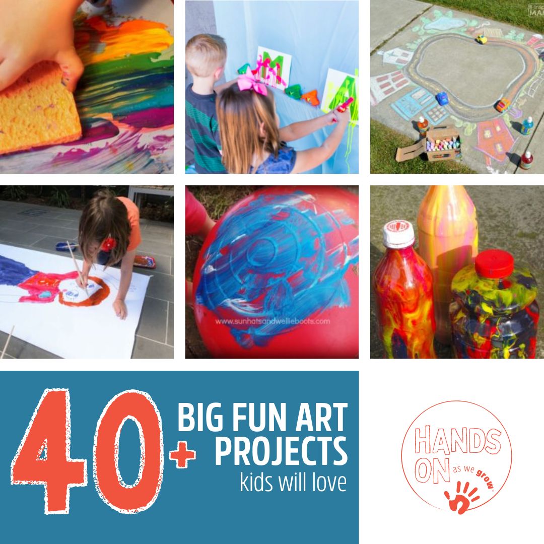 40+ Big Fun Art Projects for Kids - Hands On As We Grow®