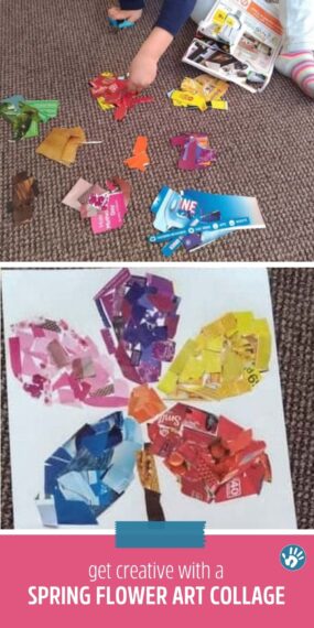 Spring Flower Art Collage - Hands On As We Grow®