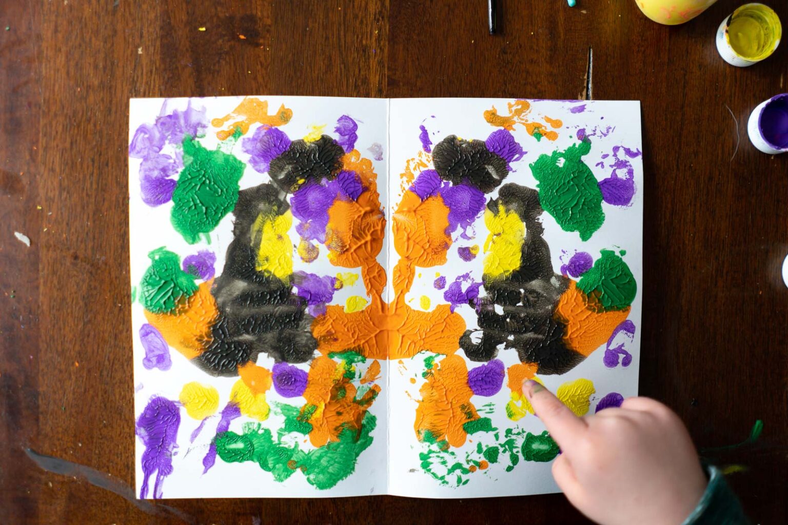 Paint Blot Symmetrical Butterfly Paintings as Beautiful Art Creations