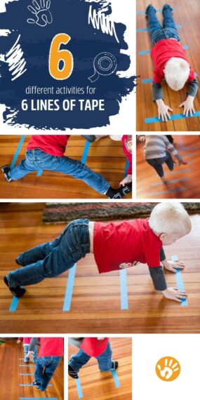 6 Different Activities for 6 Lines of Tape - Hands On As We Grow®
