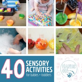 40 Sensory Activities for Babies and Toddlers that are Appropriate