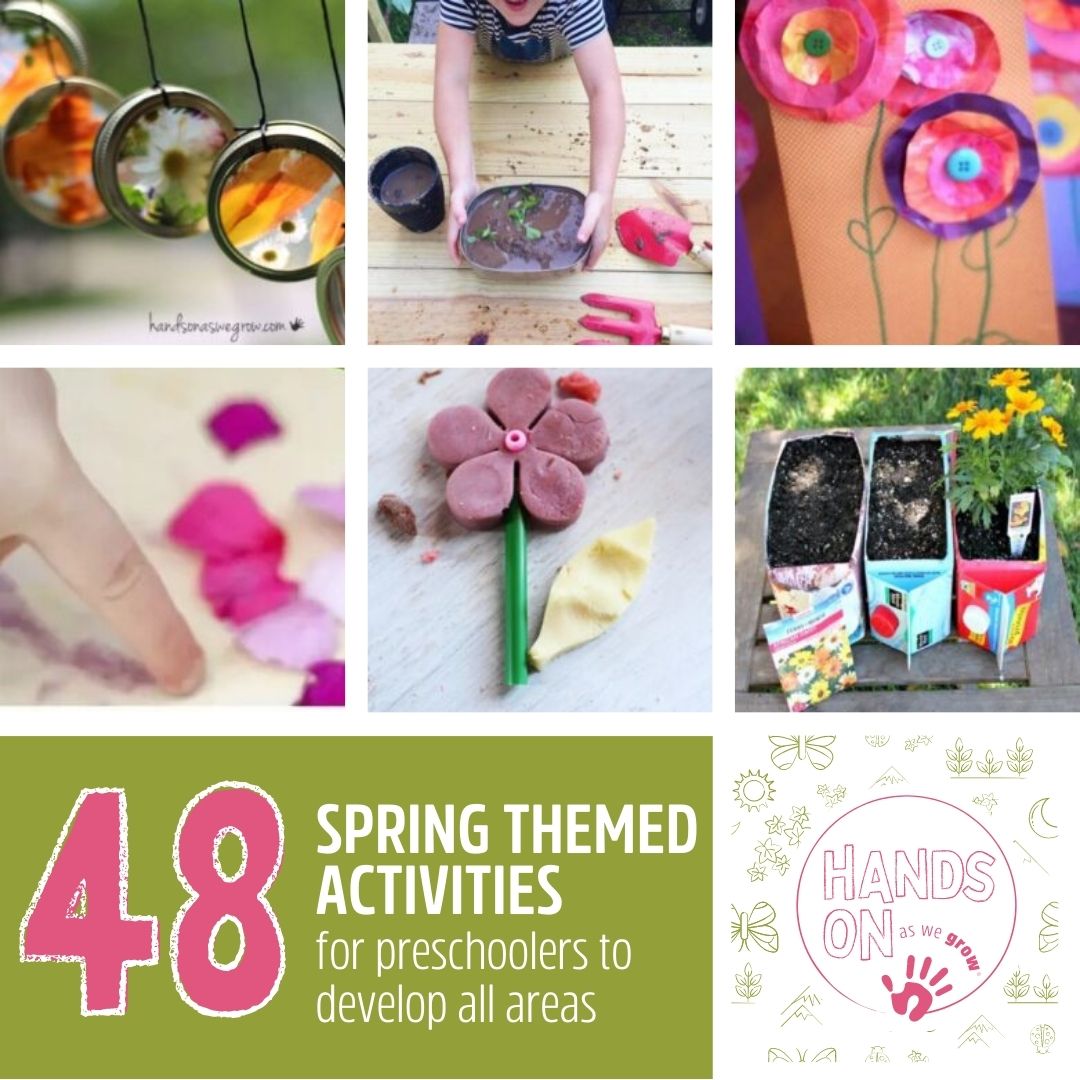 48 Spring Themed Activities for Preschoolers to Develop All Areas