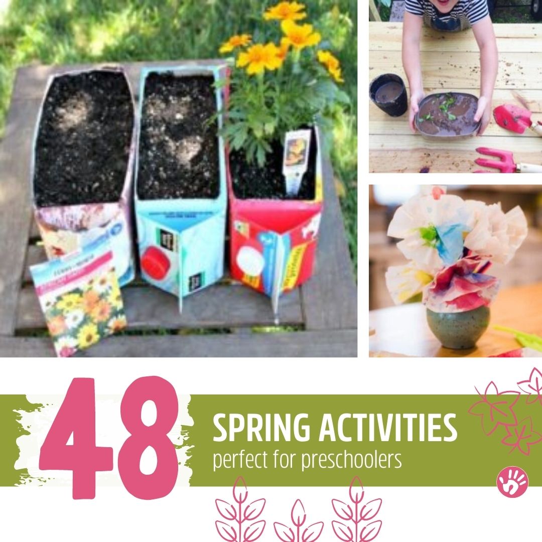 48 Spring Themed Activities for Preschoolers to Develop All Areas