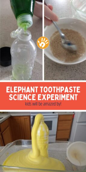 Elephant Toothpaste for Kids Simple Science Experiment Free Printable