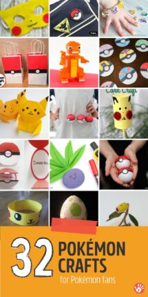 32 Pokémon Crafts for Kids with a Pokémon Passion