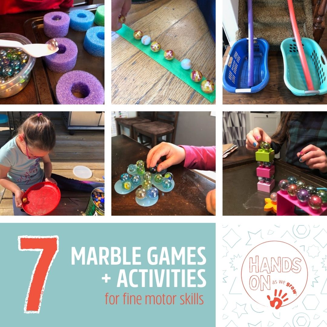 7 Marble Games & Activities for Fine Motor Skills - HOAWG®️