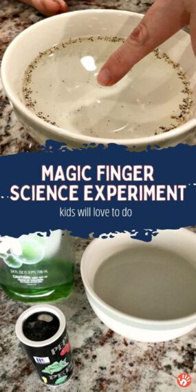 Magic Finger Surface Tension Experiment for Kids
