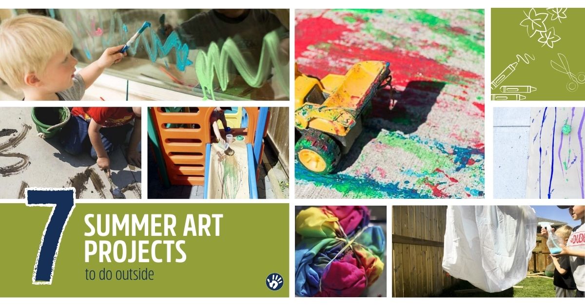7 Summer Art Projects to Do Outside - Hands On As We Grow®