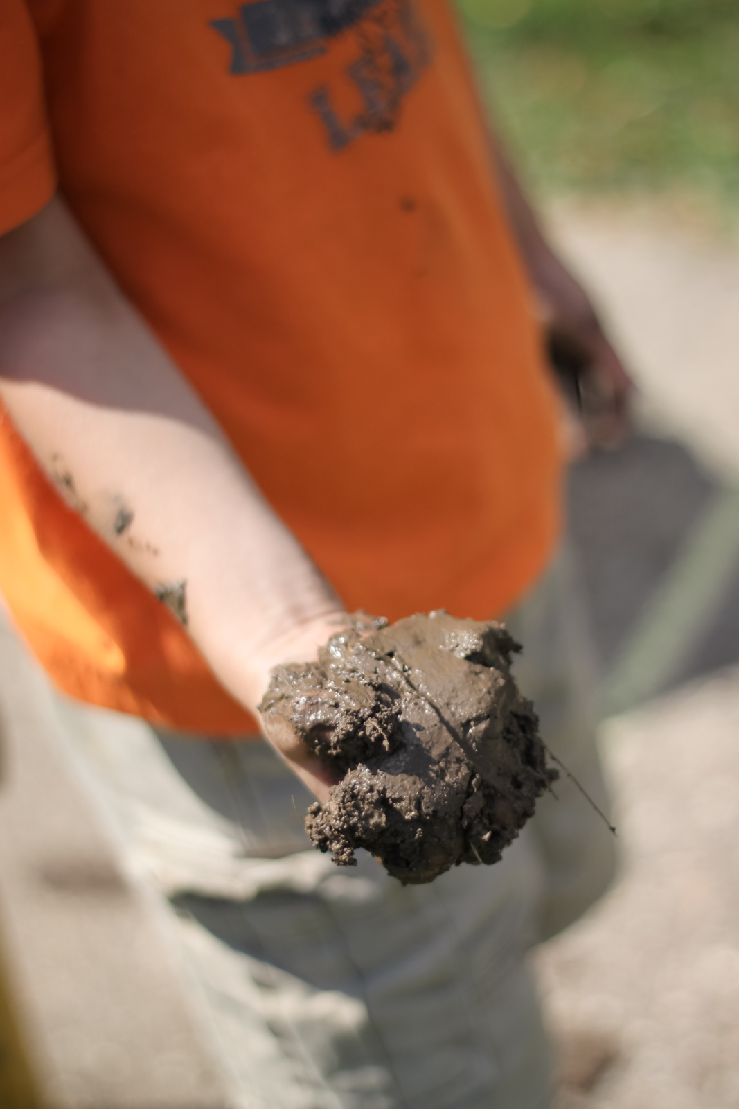 Play with Mud: Messy Muddy Target Practice for Preschoolers
