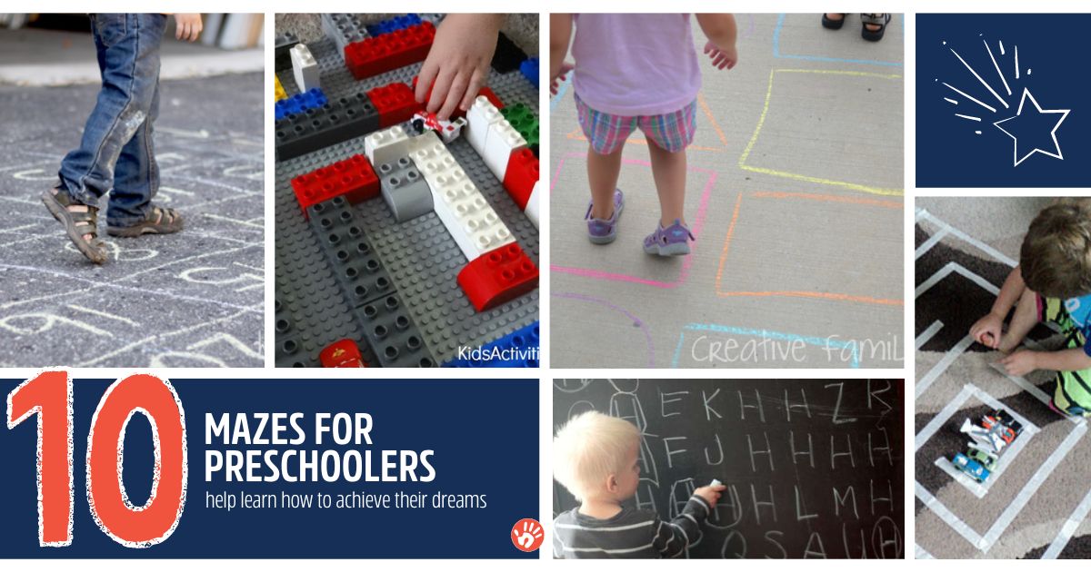 10 Mazes for Preschoolers to Help Learn to Achieve Their Dreams