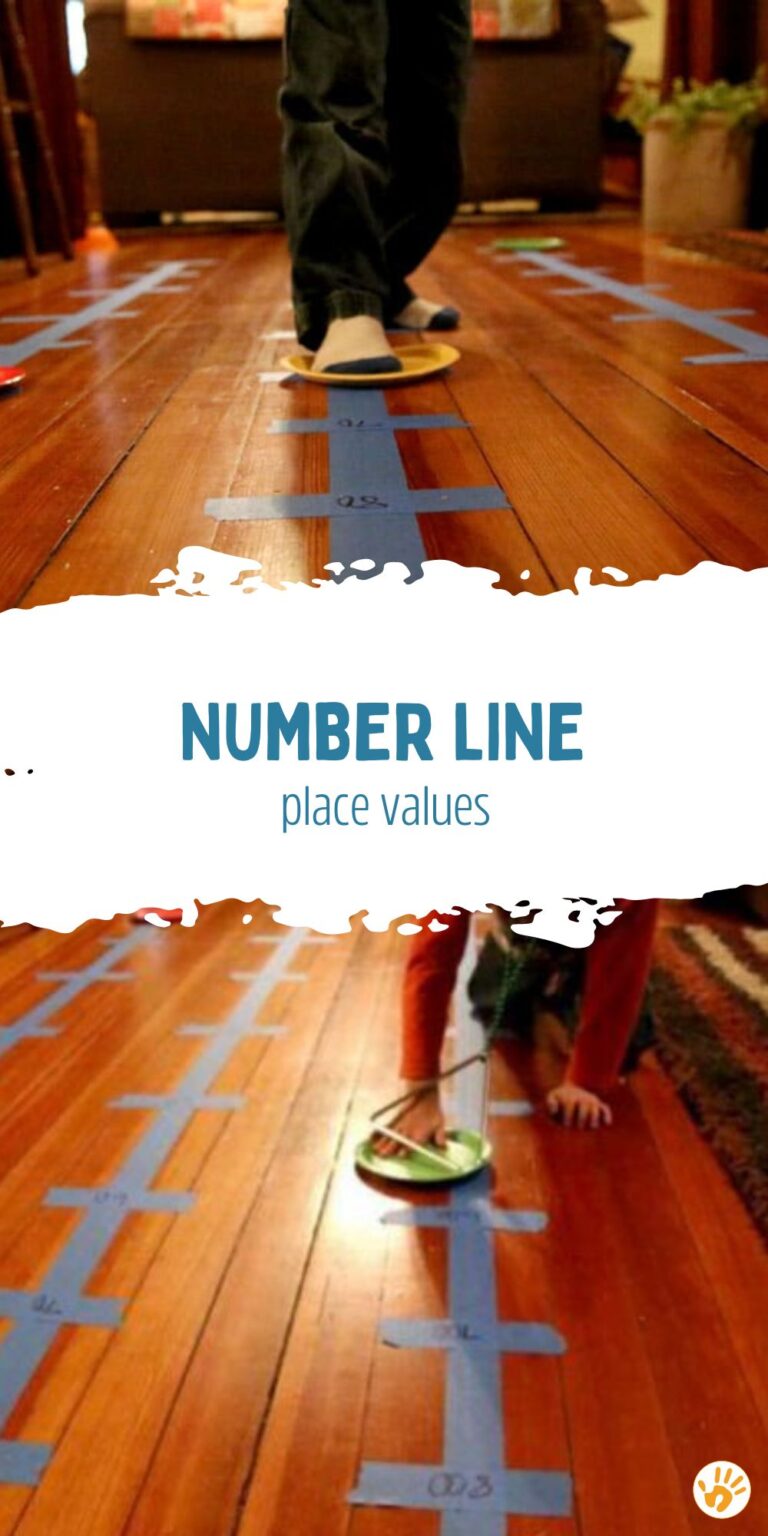 Number Line Activity with Place Values | hands on : as we grow