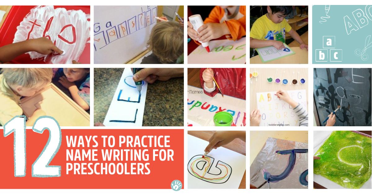 12 Name Writing Practice Activities for Preschoolers